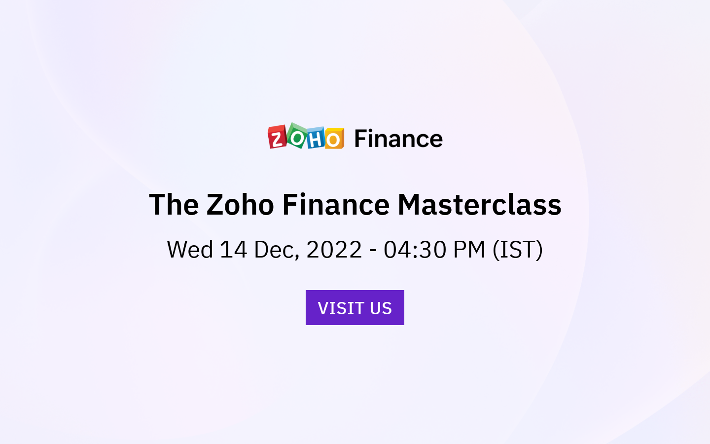 The Zoho Finance Masterclass
